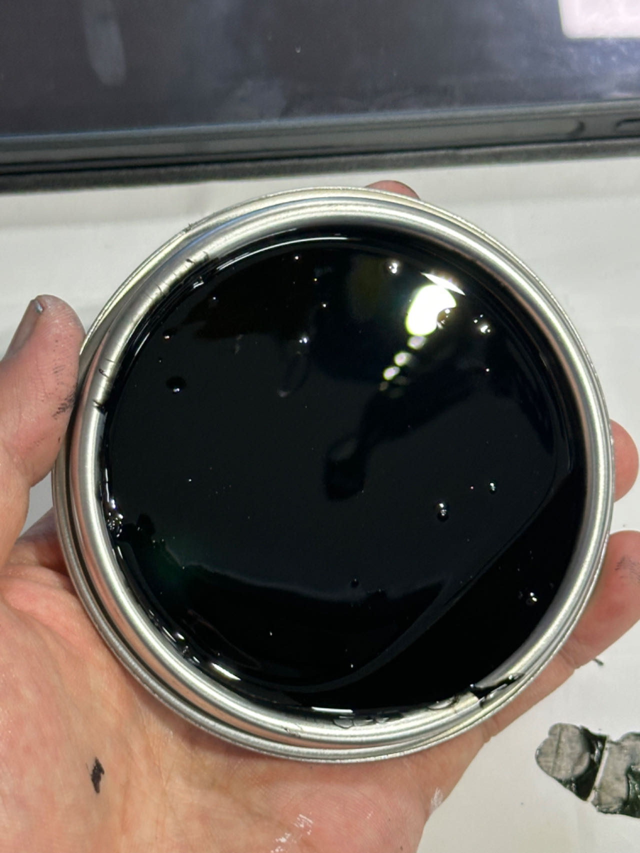 Black Crystal Diamond Metallic Paint Cat 2K Touch Up Paint Aerosol DIY ...