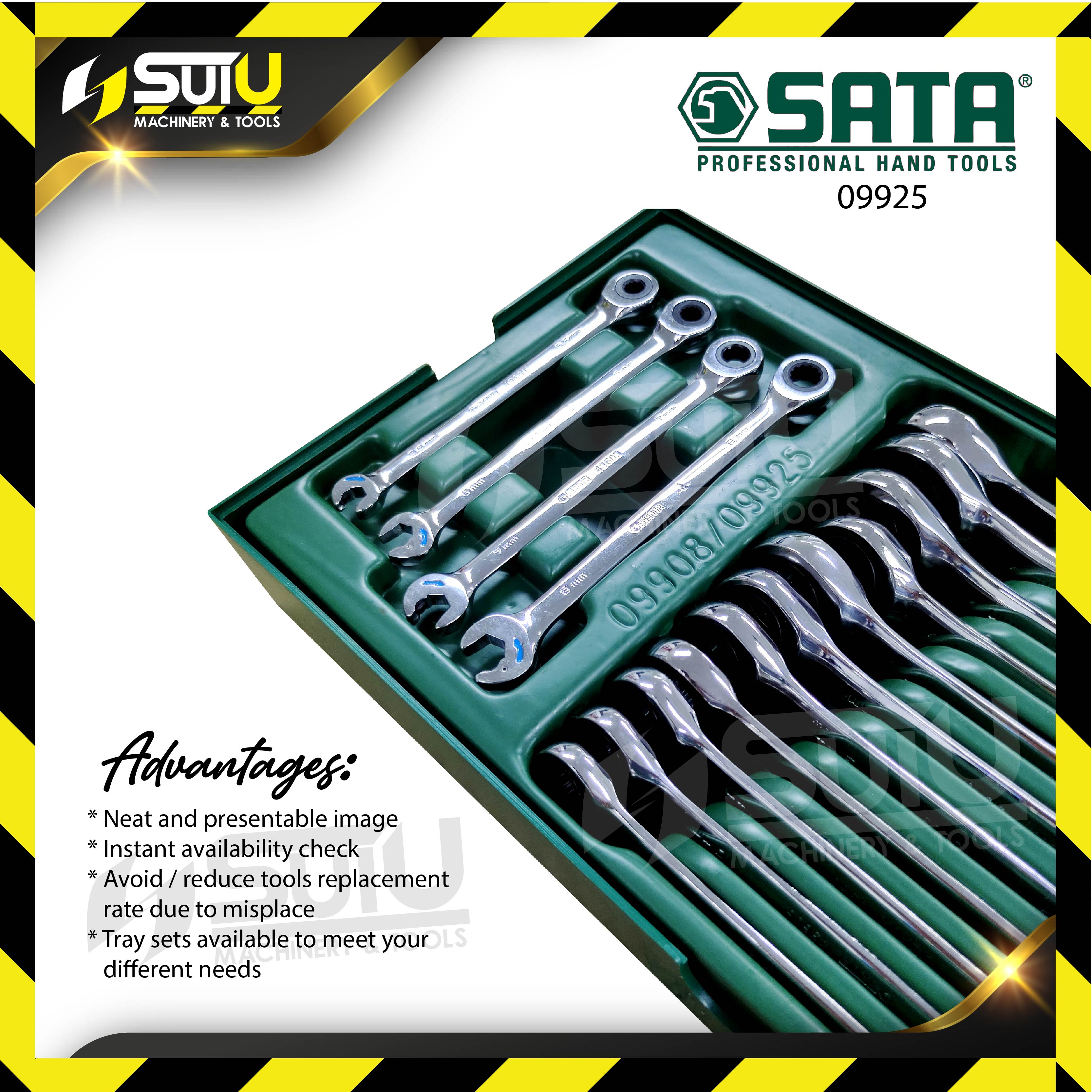 SATA 09925 19PCS Double Ratcheting Wrench Set (METRIC) | Shopee Malaysia