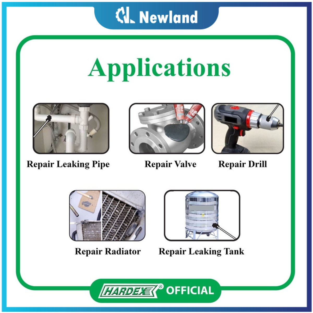 Hardex Gam 3 Tan / Gam 3 Ton / HE30 - 3 Ton Steelweld Epoxy Compound ...