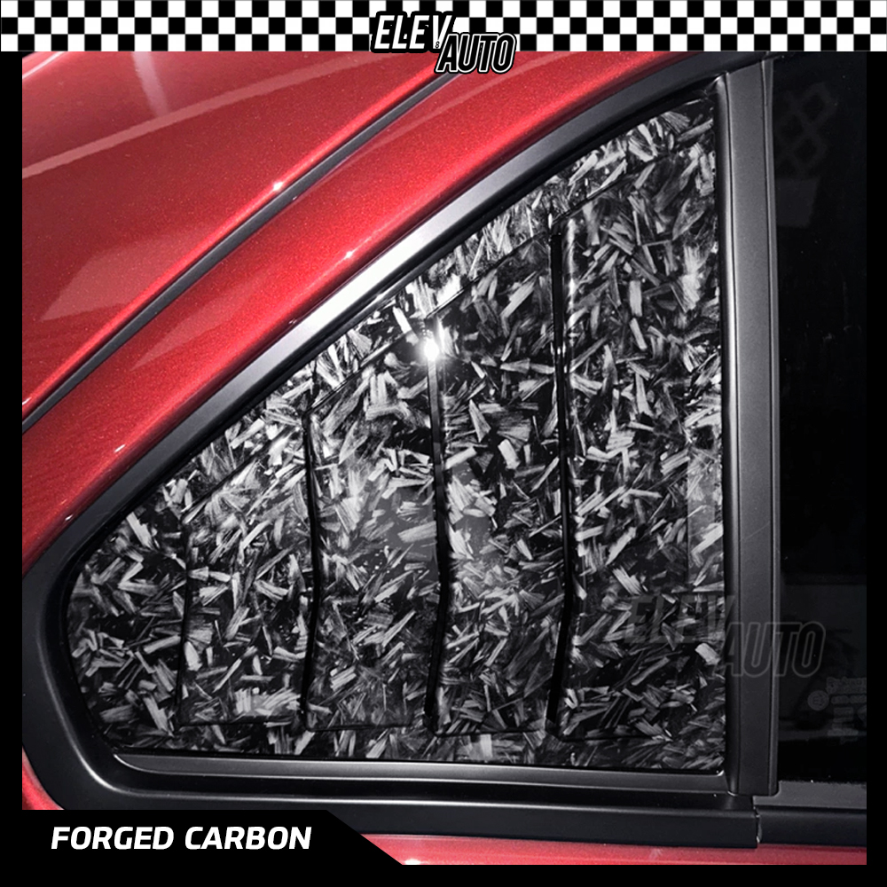 Perodua Bezza Side Louver Cover Triangle Window Shark Fin Trim Carbon ...