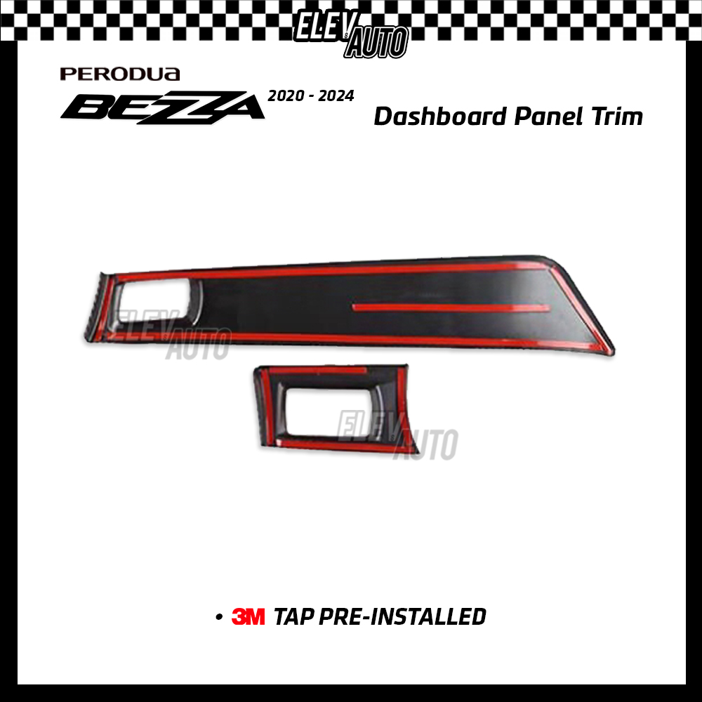 Perodua Bezza 2020-2024 Dashboard Panel Trim Side Aircond Frame Carbon ...