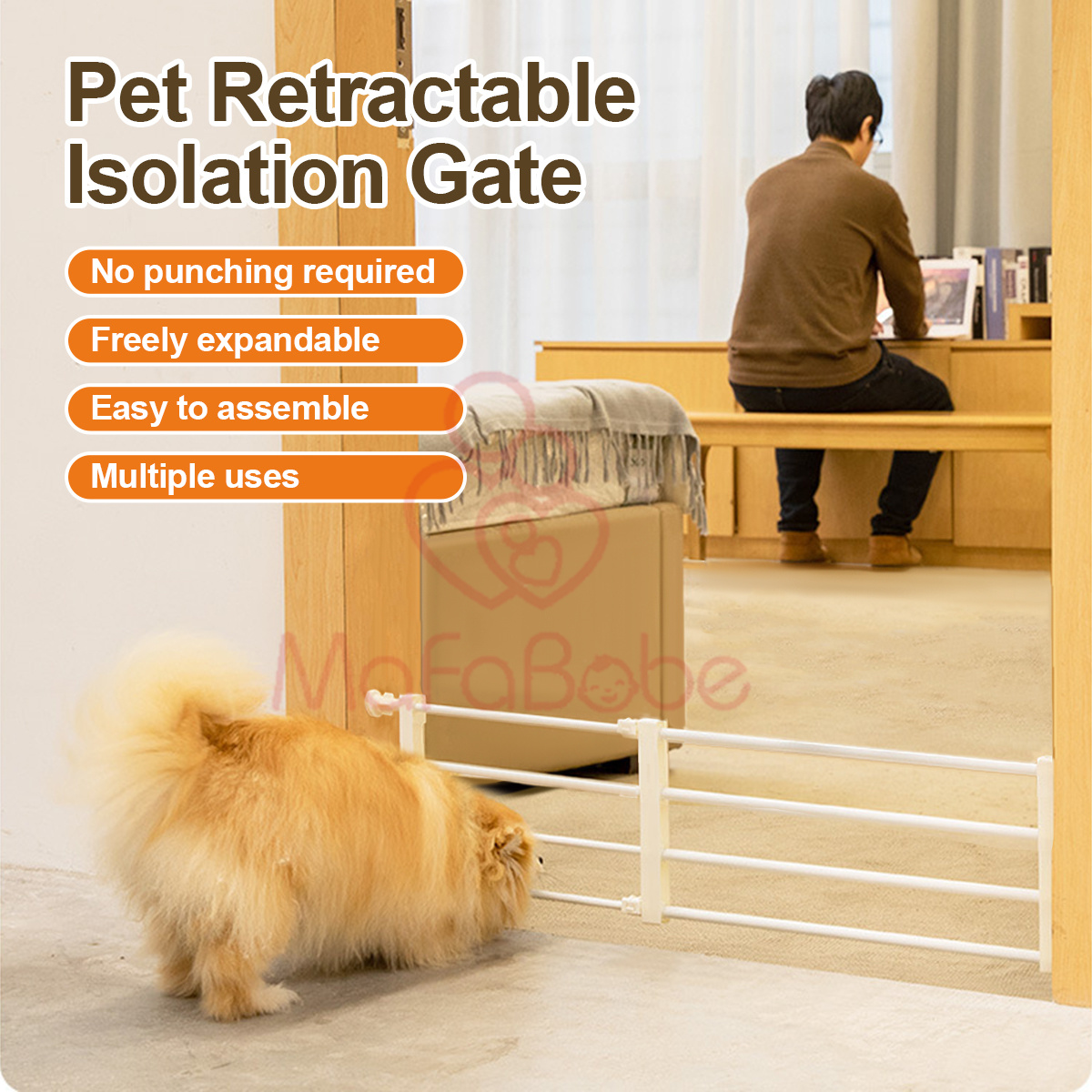 MafaBabe Pet fence safety gate partition safety gate pet railing ...
