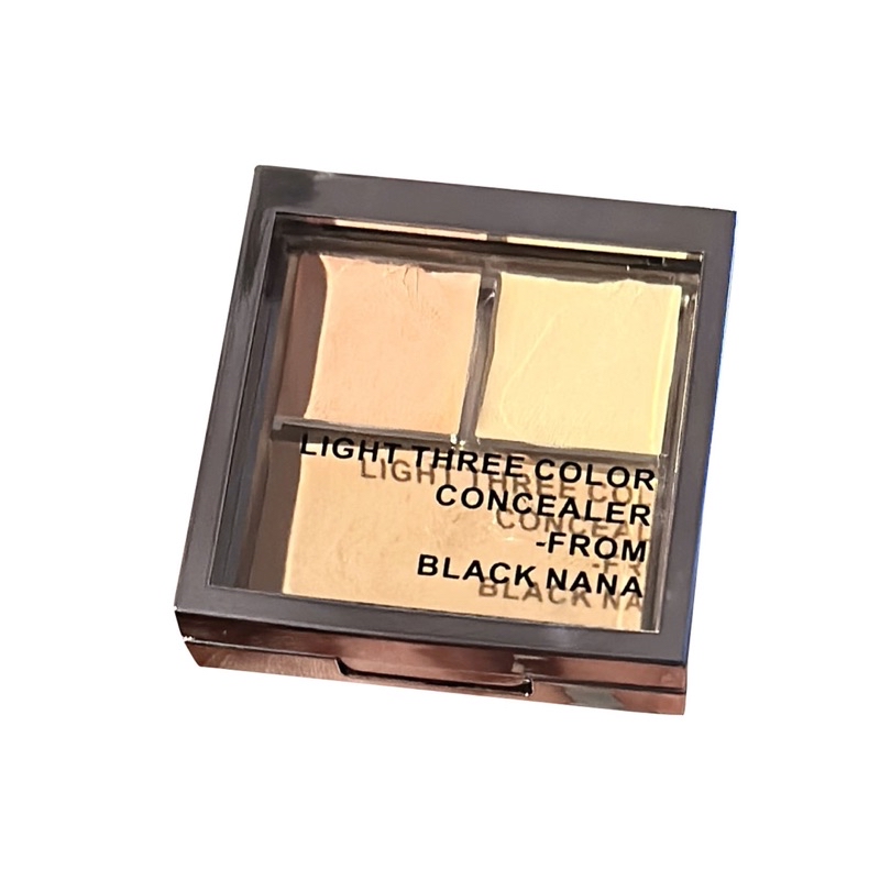 Black Nana triple color concealer 彩妆BLACK NANA三色遮瑕膏遮盖脸部斑点痘印黑眼圈提亮修容遮瑕盘 ...