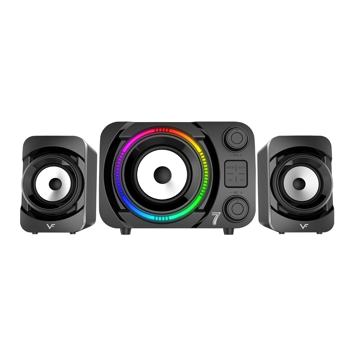 Vinnfier VF ECCO 7 BTU 2.1 Bluetooth Mic Karaoke Speaker Sambung PC USB ...