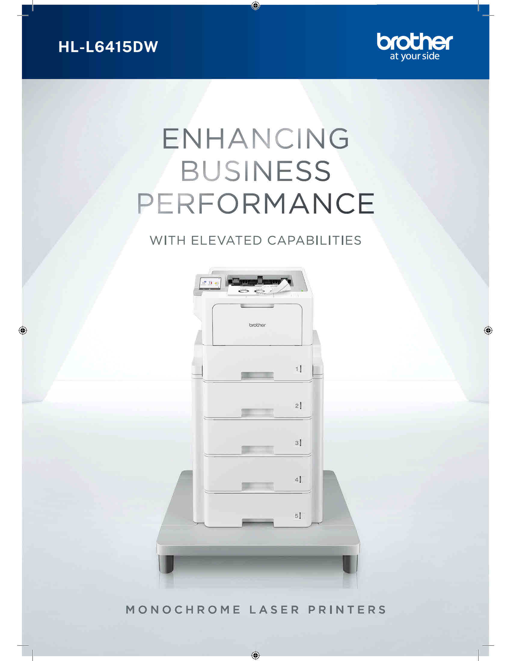 Brother HL-L6415DW High Speed Monochrome Laser Printer 2-Sided Printing ...