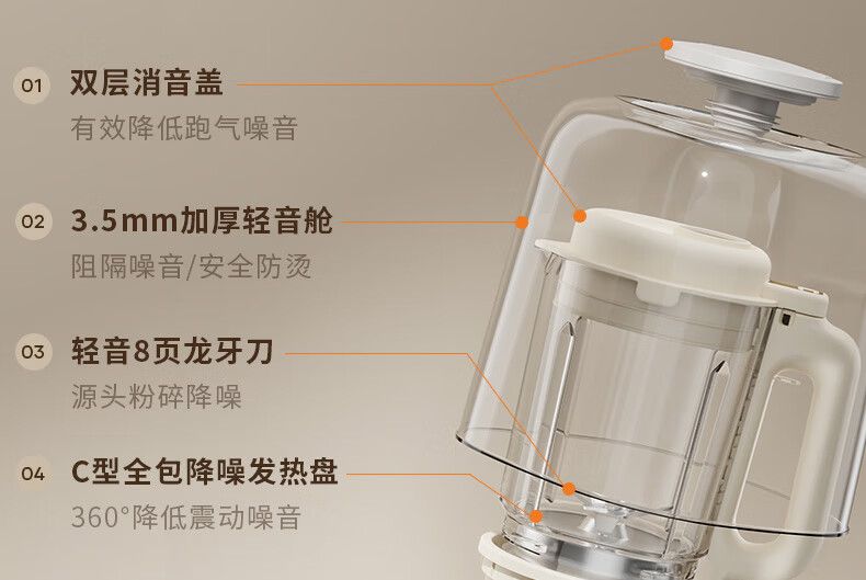 Joyoung Blender P199 Automatic 220V Electric Soymilk Machine 31000rpm ...