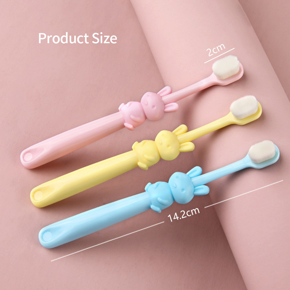 BEVAVAR 2-12 Years Old Kids Rabbit Toothbrush With Box Kids Training ...