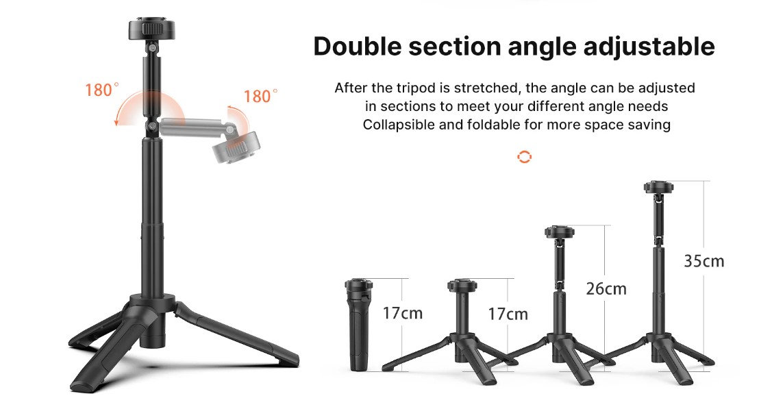 Ulanzi O-Lock Tripod Quick Release Magnetic Tripod Angle Adjustable ...