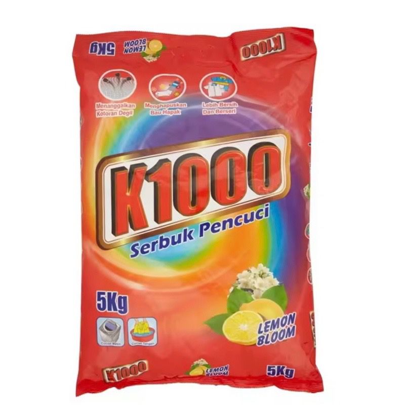 K1000 Detergent Powder 5kg | Shopee Malaysia