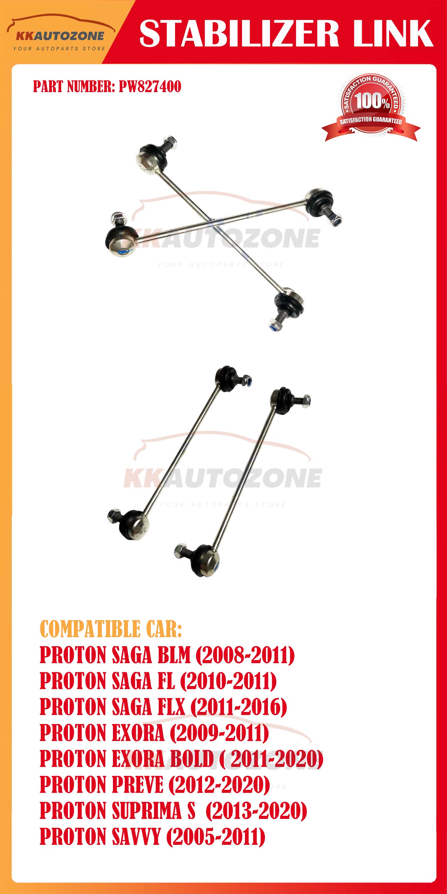 Front Absorber Link/ Stabilizer Link Proton Saga BLM FL FLX Exora Preve ...