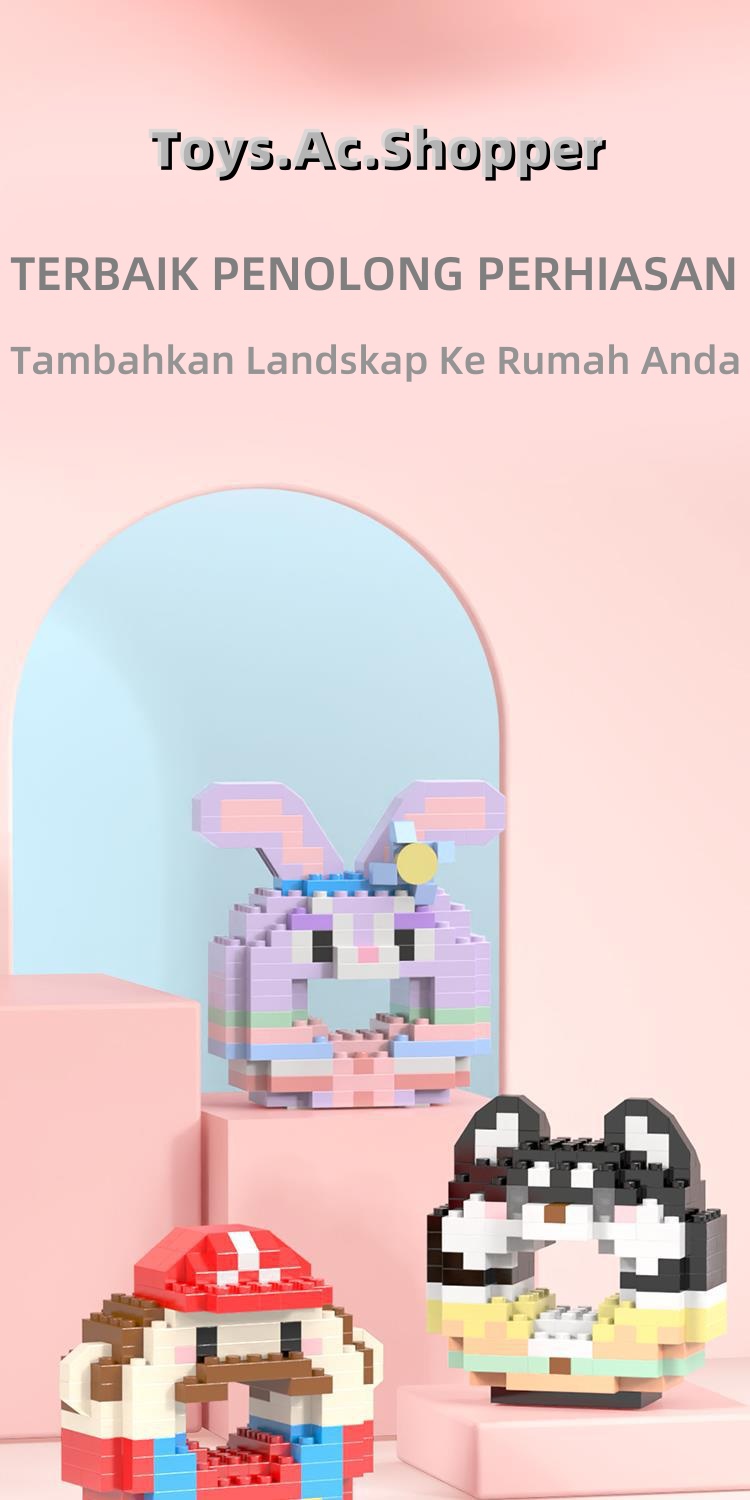 Lele Building Block Nano Bricks Cute Cartoon 5mm 8mm 14 y 24 Donut ...