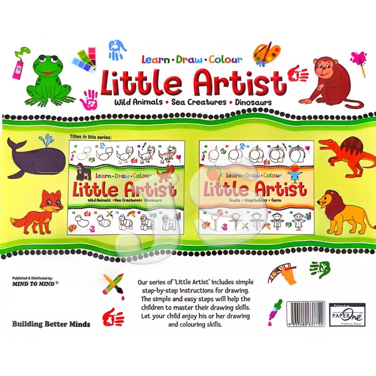 LITTLE ARTIST DRAWING BOOK FOR KIDS | BUKU MEWARNA PRASEKOLAH | LEARN ...
