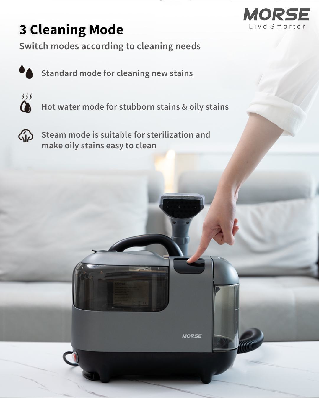 Morse Fabric Washer Vacuum G3A | Shopee Malaysia
