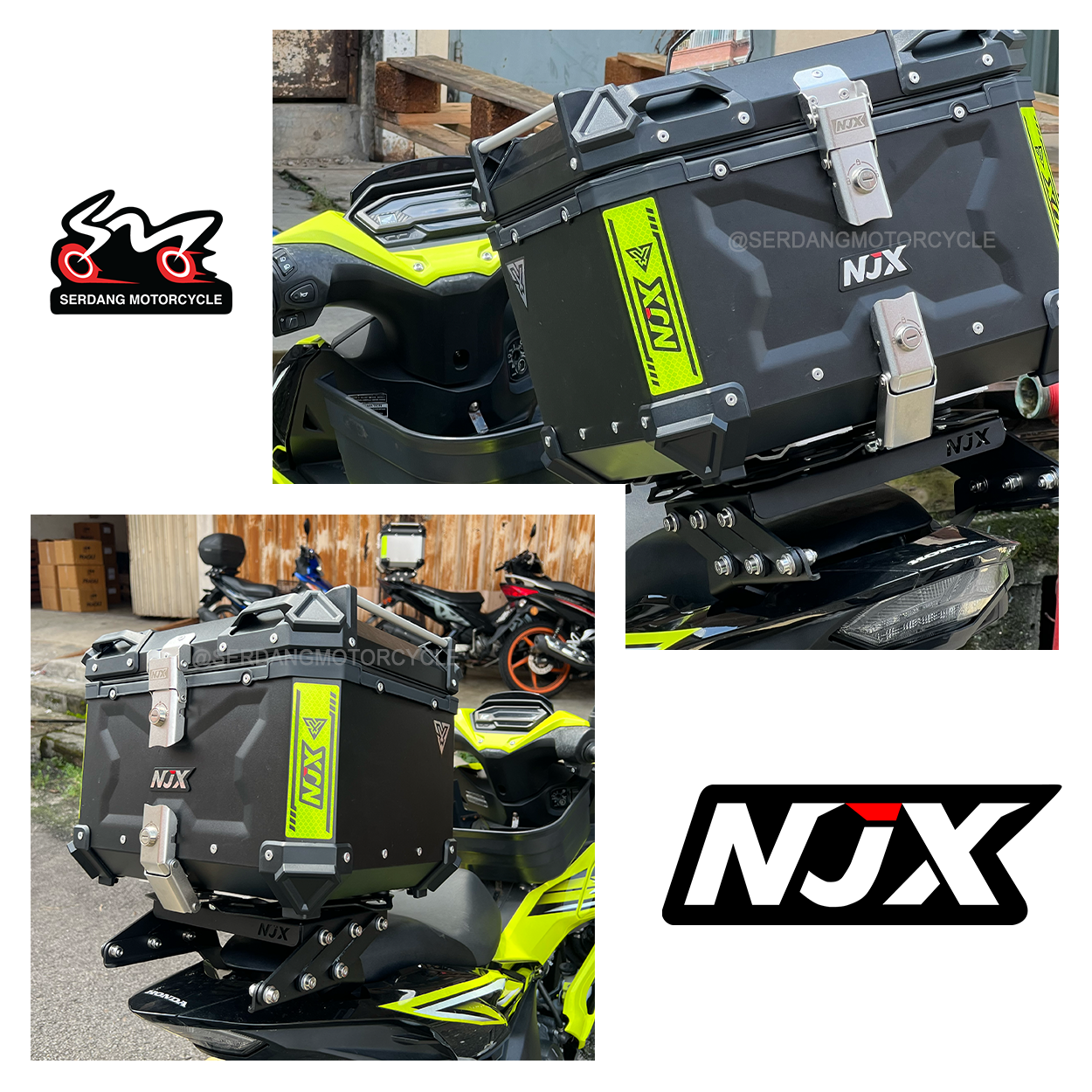 [2PCS] NJX Pelekat Reflektif 3M Reflector Sticker Yellow Silver Spare ...