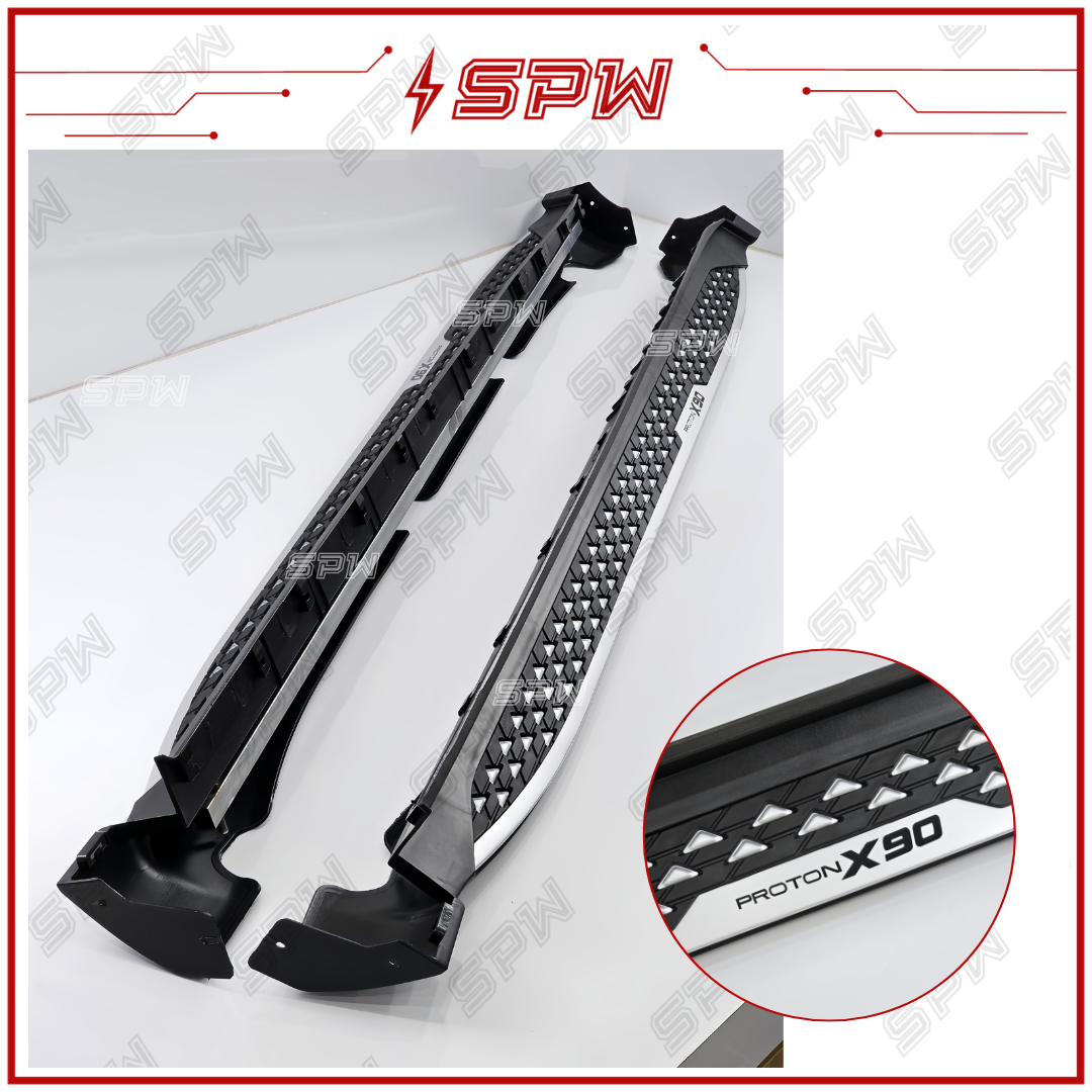 Proton X90 X-90 (2023-2024) DIAMOND Running Board 4" Side Step Nerf Bar ...