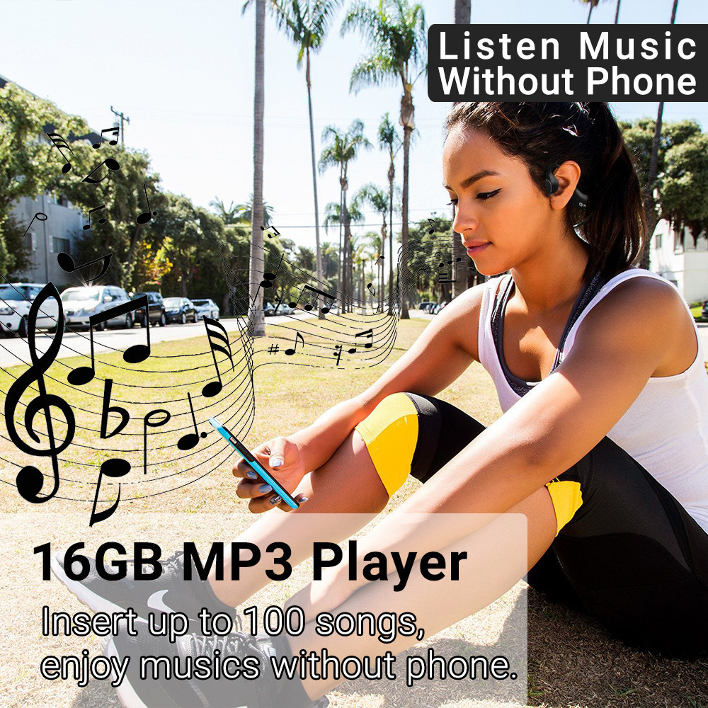 PANGU Bone Conduction Headphones Bluetooth Headphone Wireless Open Ear ...