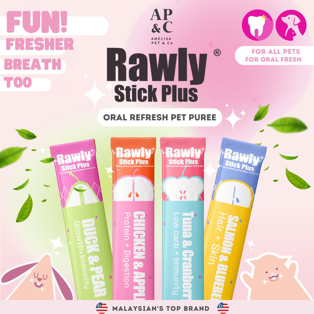 Amelisa Pet & Co. Rawly Stick Plus Oral Refresh Pet Puree | Shopee Malaysia