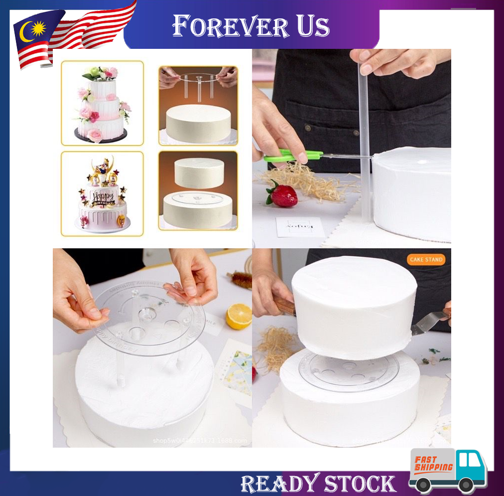 Transparent Multi-layer Cake Piling Bracket Support Frame Cake Stands ...