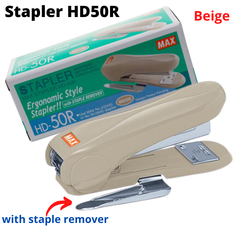 [Original] MAX Stapler HD-50R ERGONOMIC STYLE With stapler Remover ...