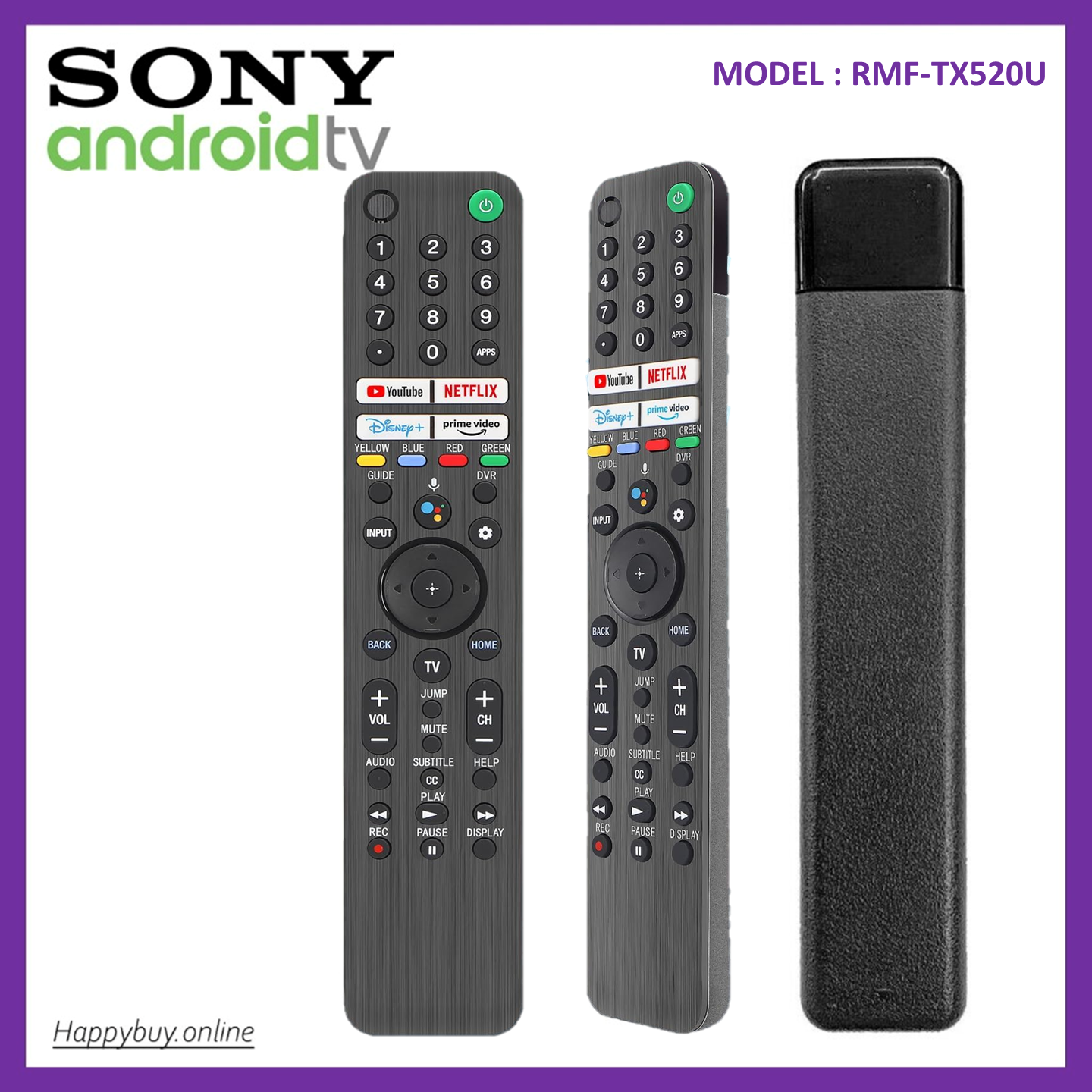 Sony Bravia Smart Android TV Remote Control RMF-TX520U Sony UHD Smart ...