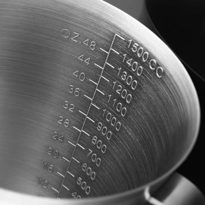 Stainless Steel Measuring Jug Volume Cup Pitcher Milk Frothing Coffee ...