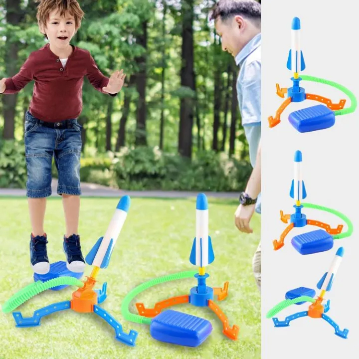 GOOGOO BIRD Flying Rocket Launcher Kids Toy Luminous Outdoor Ejection ...