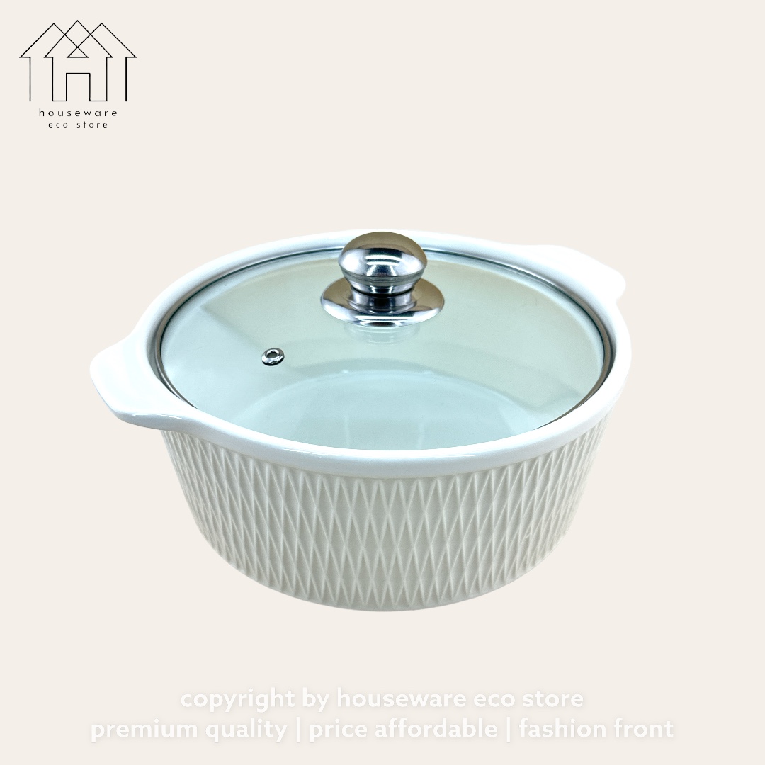 Ceramic Table Soup Pot With Lid & Handle/ Noodles Hot Pot Soup Bowl ...