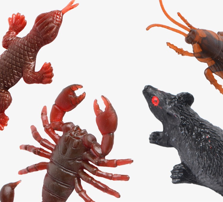 Rubber Simulation Lizard Insects Toy Prank Funny April Fool Lifelike ...