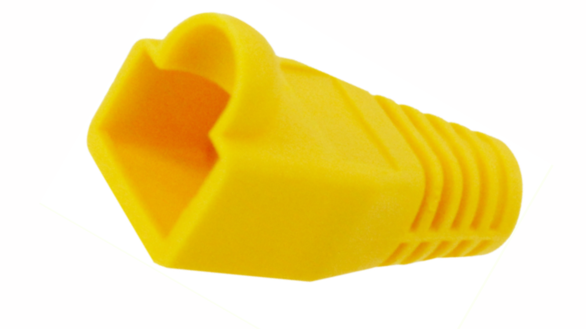 Yellow Rubber Boots RJ45 LAN Network Internet Cat5e Cat6 Crystal Plug ...