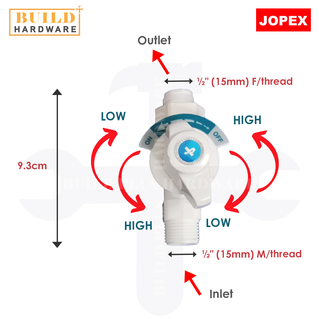 JOPEX PVC Water Heater Controller MQS01W Heater Control Valve 1/2 ...