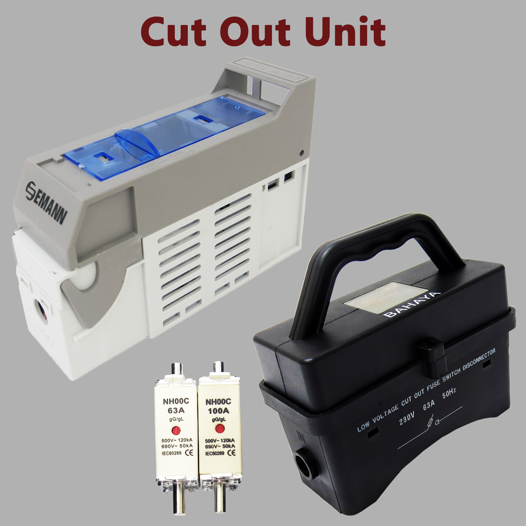 Bahaya FS-02/Emann FSW-160 Unit Potong Arus 60A/100A/160A c/w Fiús ...