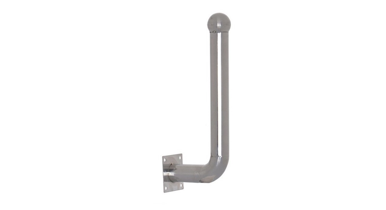 50cm Wired Alarm CCTV Wireless Access Point Stainless Steel L Pole ...