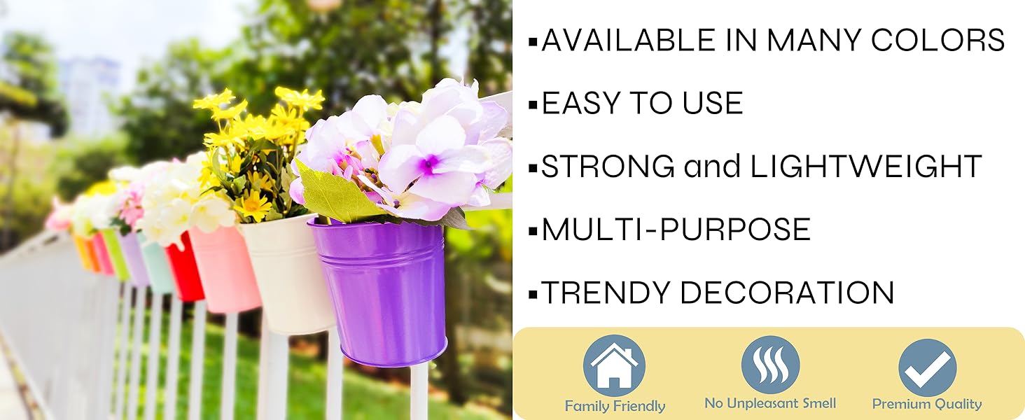 Hanging Planter Pot Garden Pasu Bunga Besi Baldi Tin Bunga Plant Home ...
