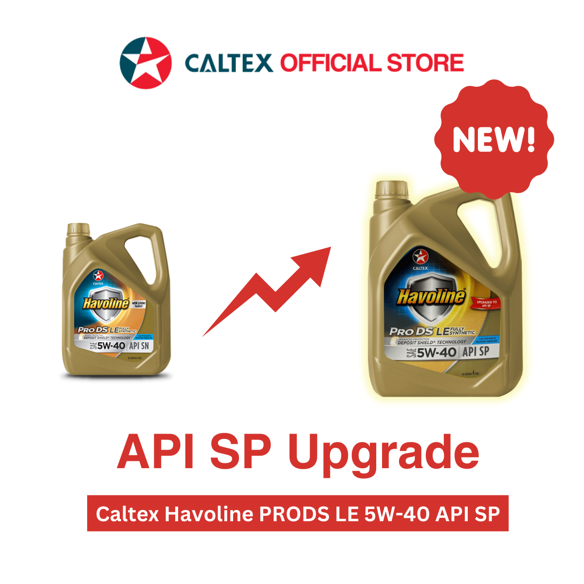 Caltex Havoline Prods Fully Synthetic LE SAE 5W-40 API SP (4 Liters ...