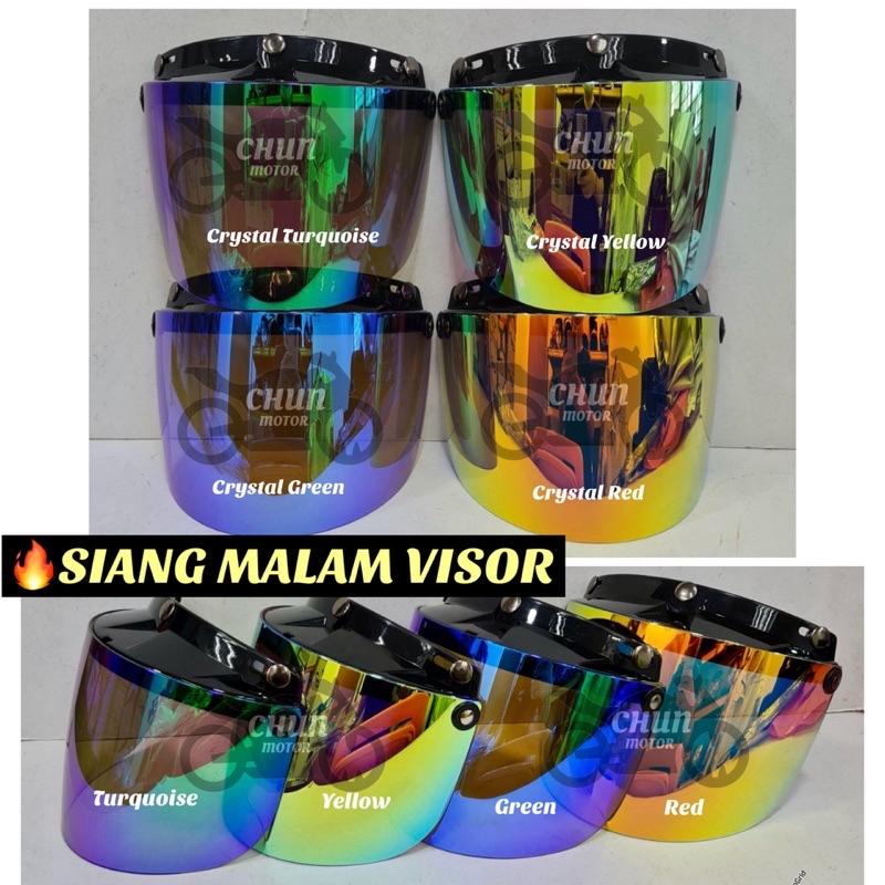2024 Siang Malam Visor MS88 Helmet New Colour with Sirim Lulus Helmet ...