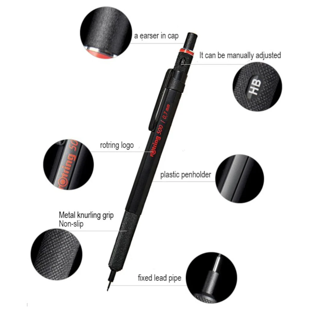 Rotring 500 Special Color Edition Drafting Mechanical Pencil 0.5mm ...