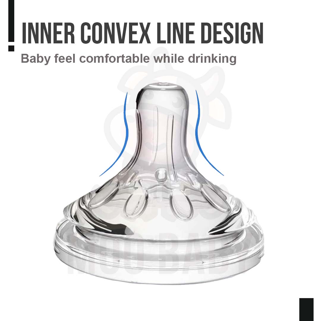 Moo Baby Puting Botol Nipple Puting Susu Puting Botol Wide Neck Puting ...