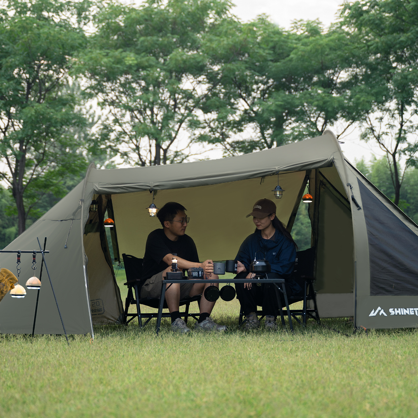 Shinetrip 05 Series Tunnel Tent 1 Room 1 Living Hall Extendable Tarp ...