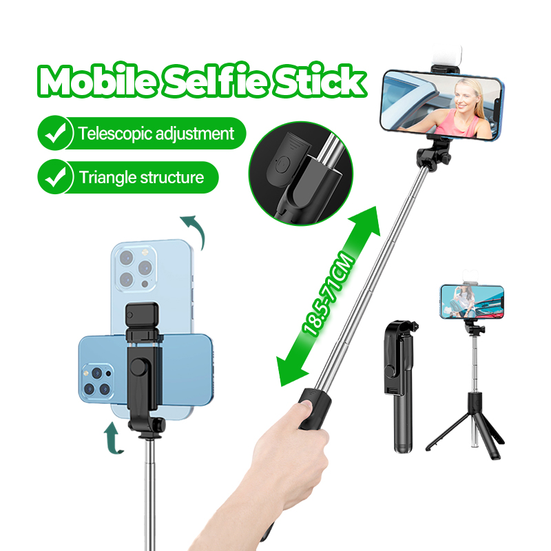 Retractable Phone Tripod With Fill Light Tripod Phone Tripod Adjustable ...