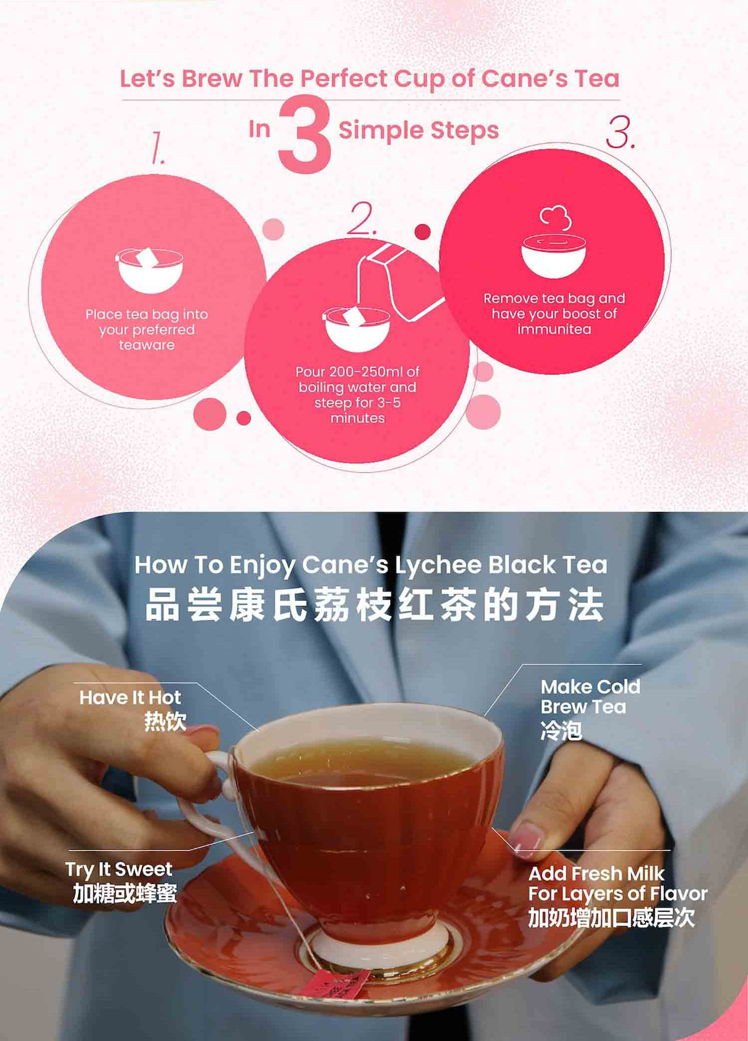 Purple Cane Cane's Lychee Black Tea 紫藤 康氏荔枝红茶 (30 Teabags) | Shopee ...