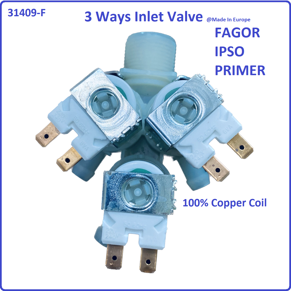 FAGOR / IPSO / PRIMER Inlet Valve Commercial washing machine use 240V ...