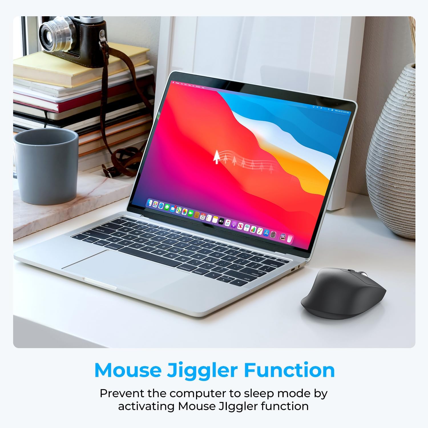 iClever Mouse MD360 Type C Rechargeable Wireless Bluetooth Mouse, Dual ...