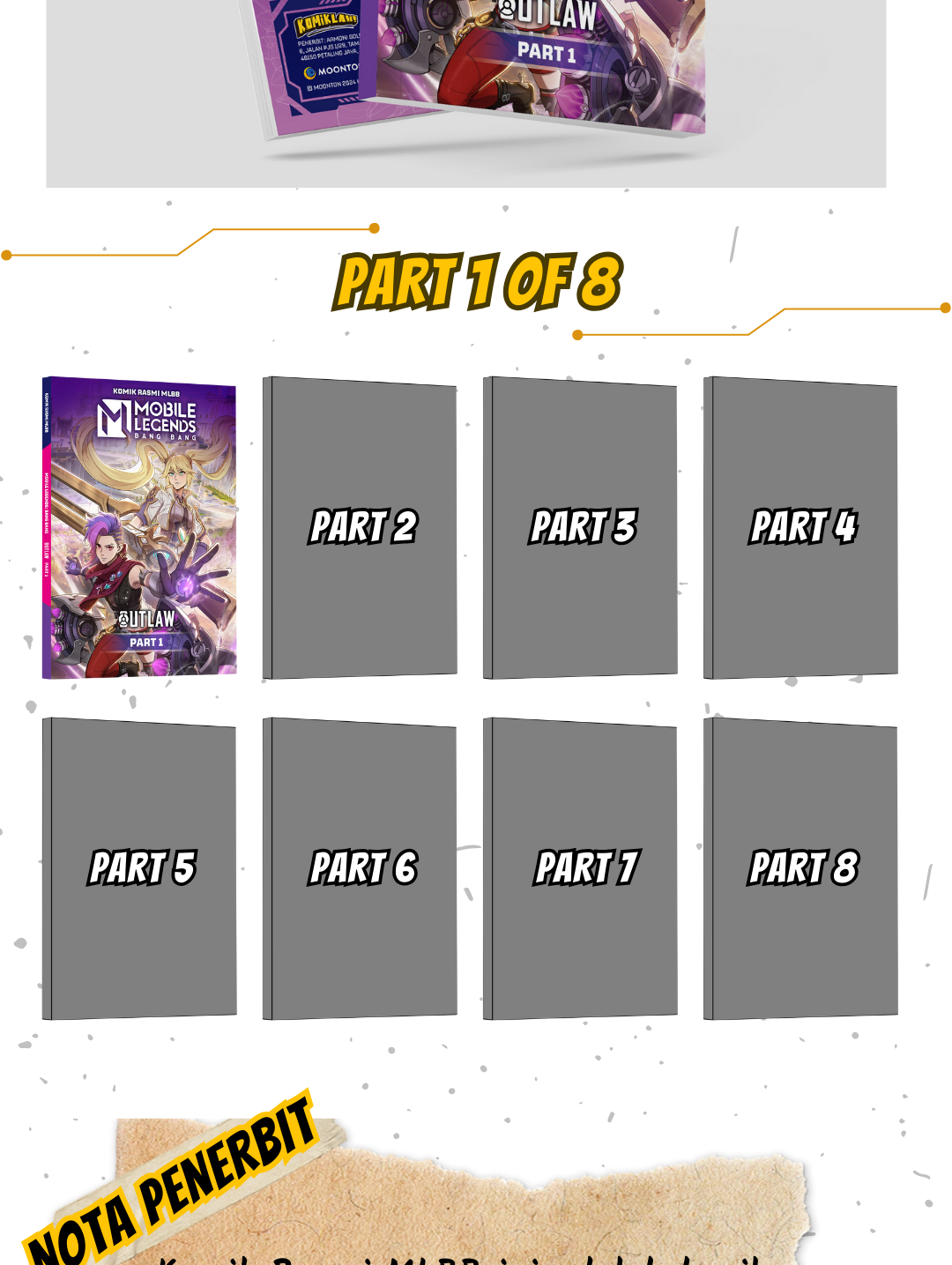MLBB OFFICIAL COMIC BOOK OUTLAW PART 1 BUKU KOMIK RASMI MOBILE LEGENDS ...