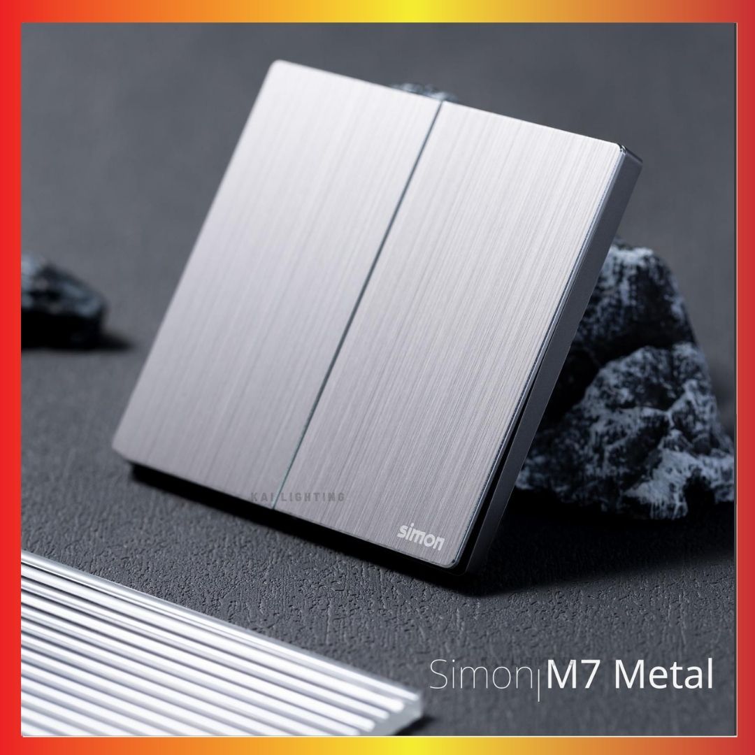 🔥 NEW 🔥SIMON [European Brand] M7 Series METAL White & Grey Switch ...