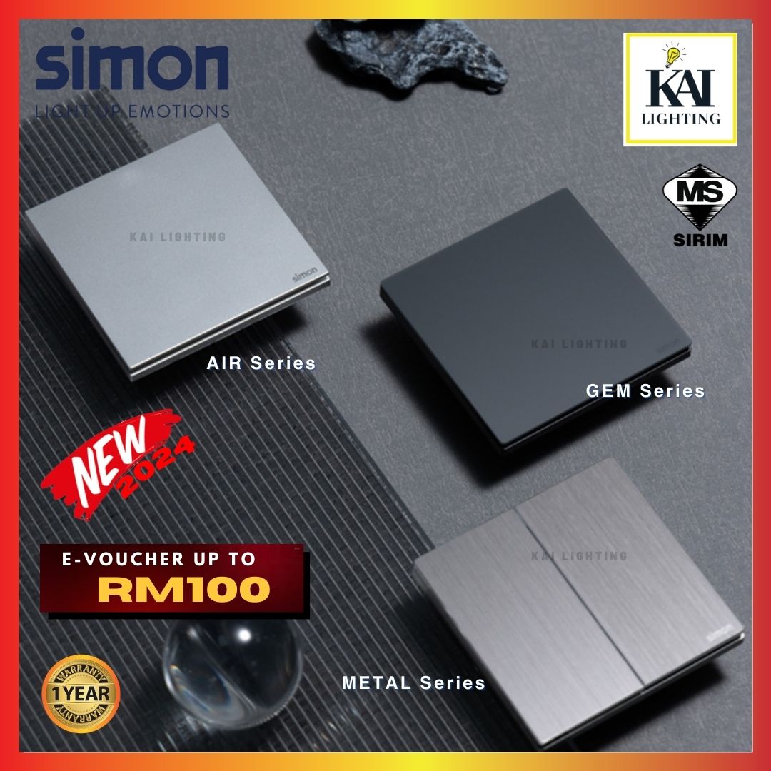 🔥 NEW 🔥SIMON [European Brand] M7 Series GEM White & Grey Switch ...