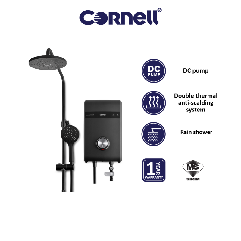 Cornell Inverter DC pump Rain Shower Water Heater 4.2kW | CWH-4201DCR ...