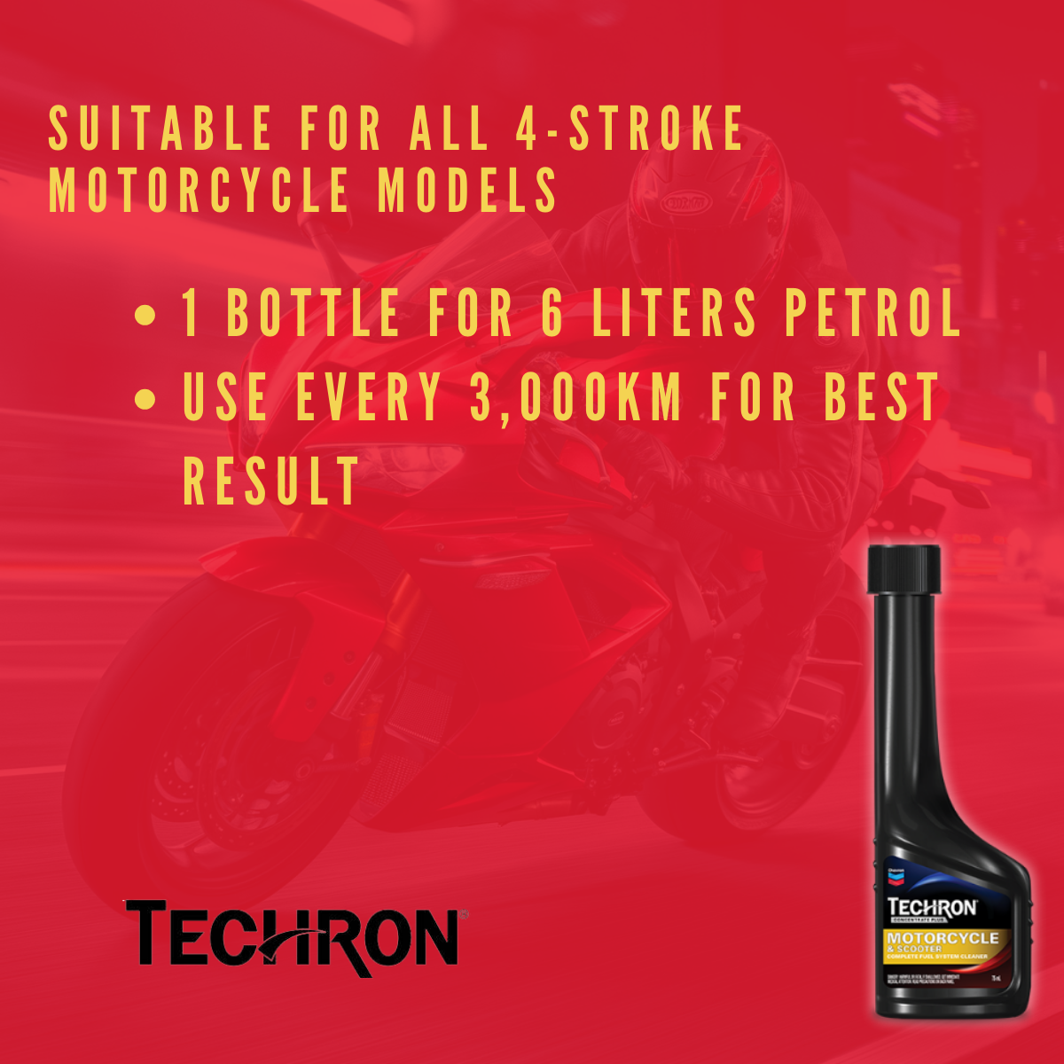 CALTEX Techron Concentrate Plus For Motorcycle Fuel System Cleaner ...