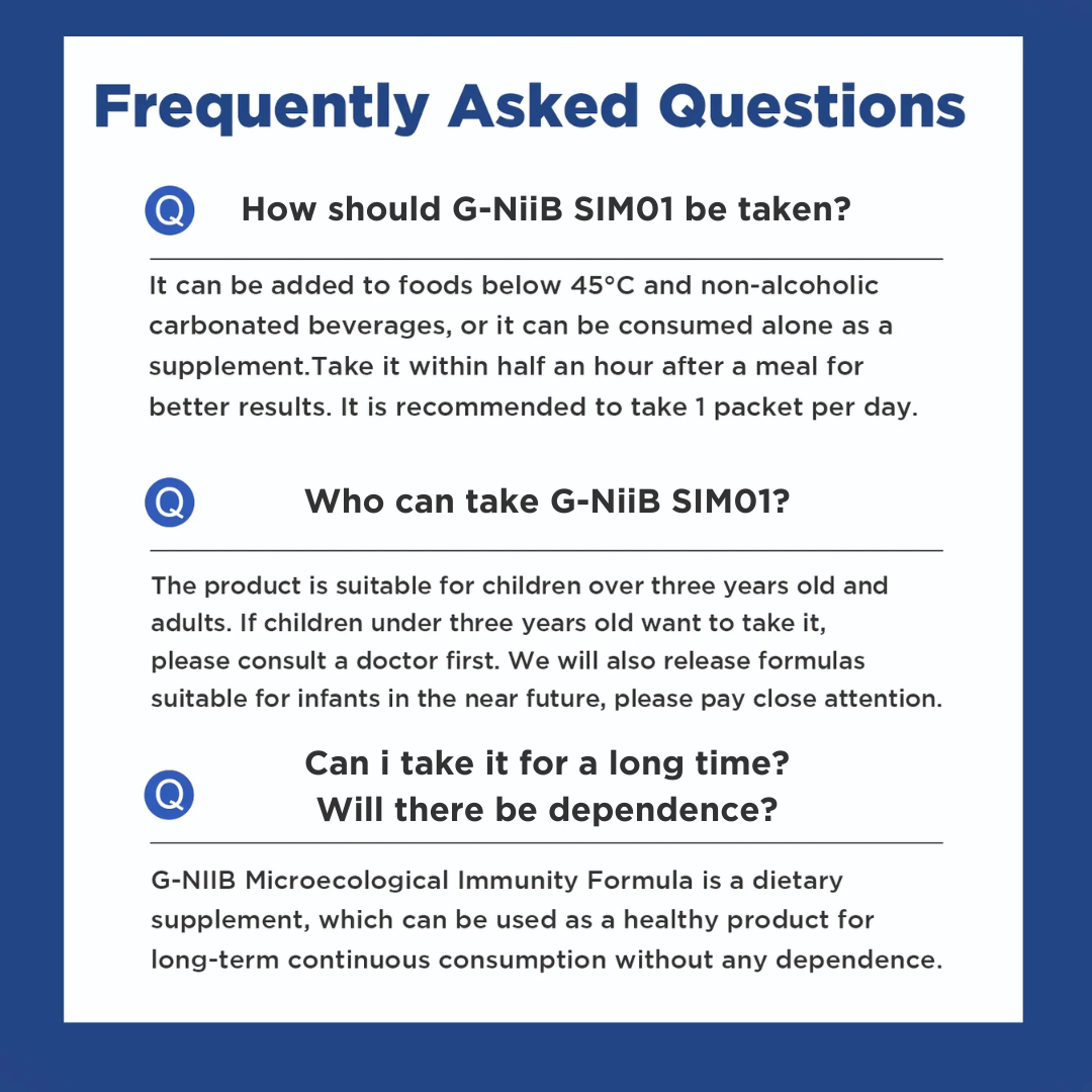 G-NIIB SIM01 Formula Powder Boosts Immunity & Gut Health, Improve Skin ...