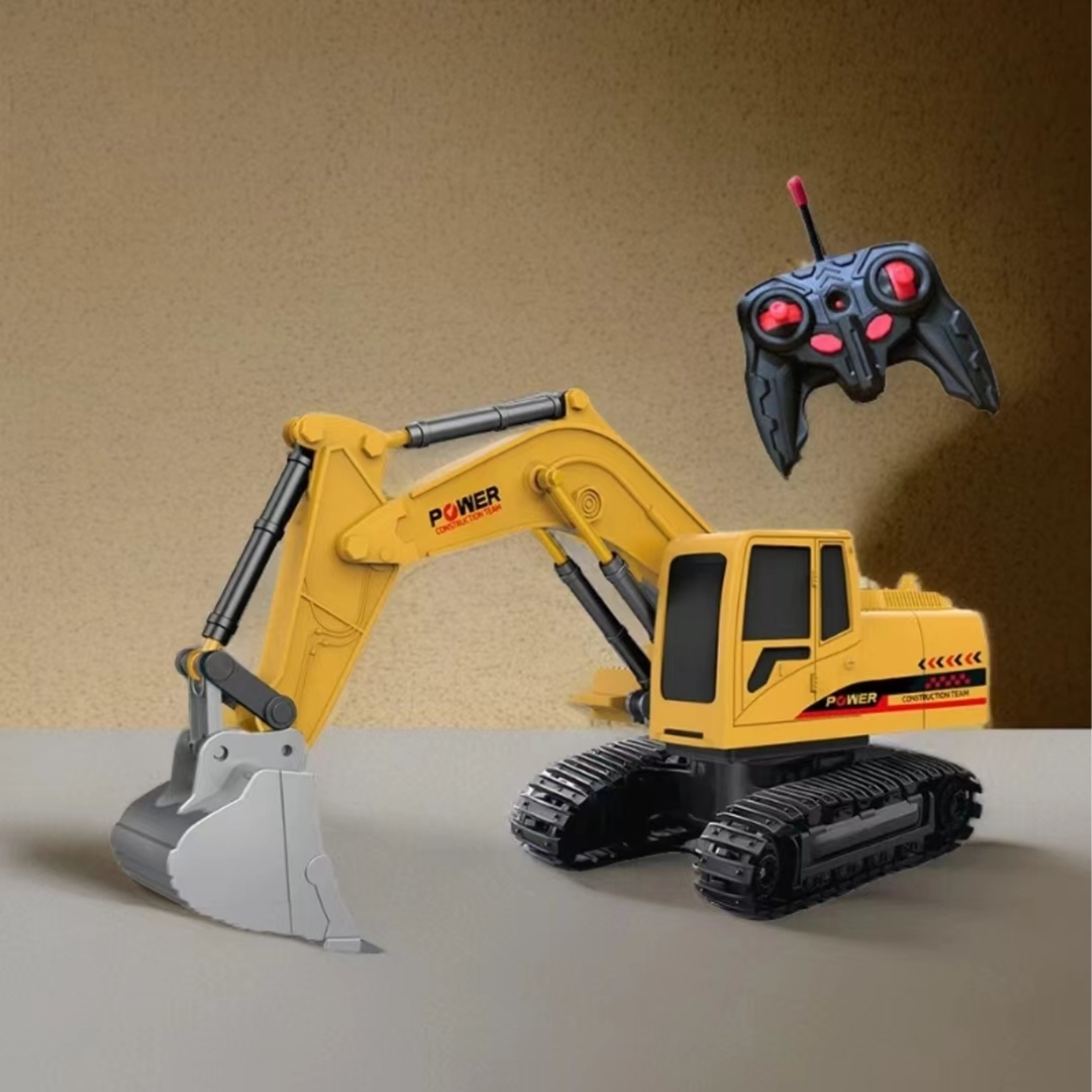 (Kepala Besi) 4GL 6 CHANNEL Die Cast RC Excavator Remote Control Car ...