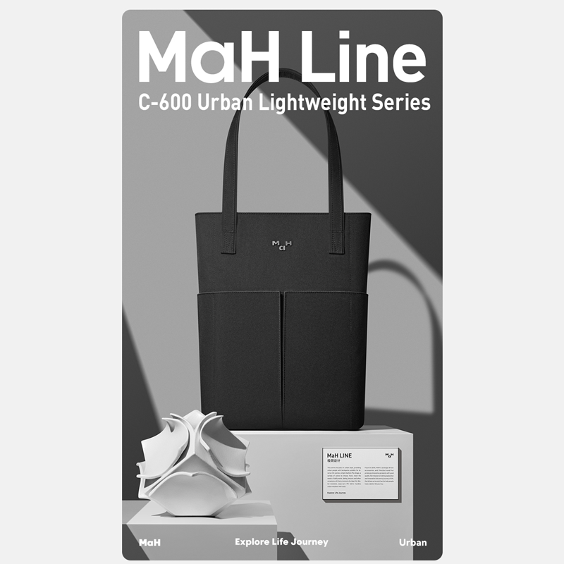 MAH Urban Lightweight Tote Bag Simple Laptop Shoulder Beg Waterproof ...